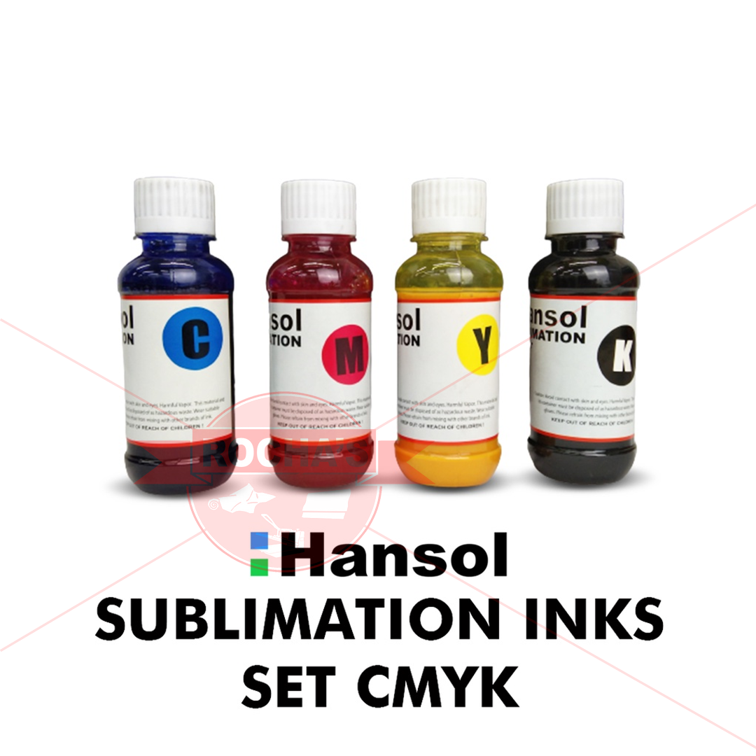 HANSOL SUBLIMATION INK (CMYK) - 100 ML PER SET – ROCHAS