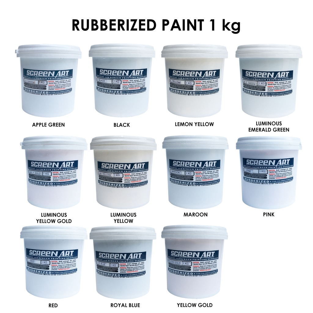 [SCREEN ART] RUBBERIZED WATER-BASED INKS (SCREEN PRINTING) – ROCHAS