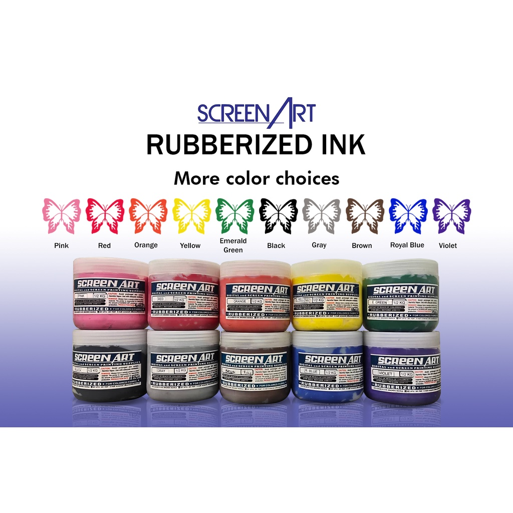 [SCREEN ART] RUBBERIZED WATER-BASED INKS (SCREEN PRINTING) – ROCHAS