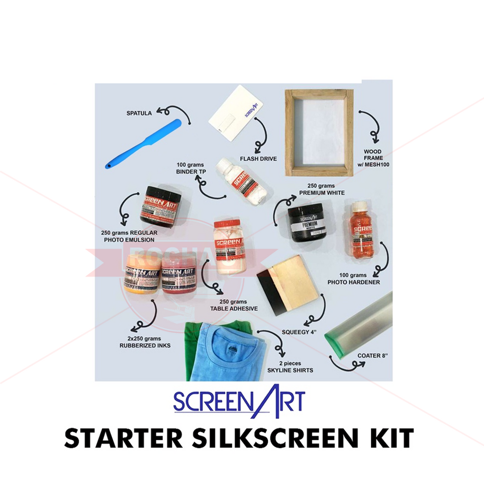 SCREENART STARTER SILKSCREEN KIT FOR BEGINNERS (SCREEN PRINTING) – ROCHAS