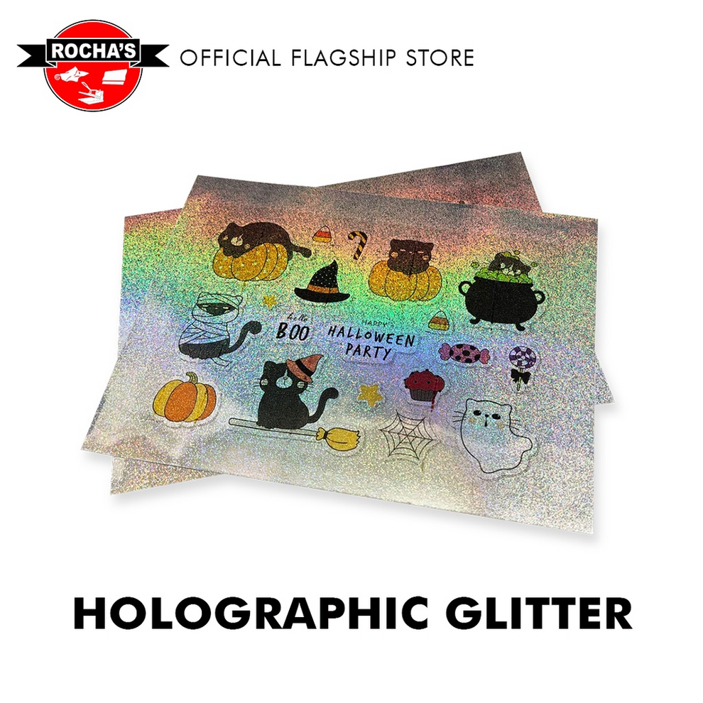 [ULTIMA] STICKER PAPER - HOLOGRAPHIC GLITTER – ROCHAS
